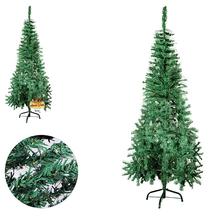 Arvore verde 210cm 450galhos b/fcx | Atef Distribuidora